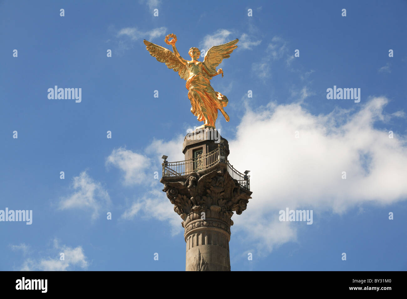 Angel Statue Independence Monument Paseo de la Reforma Mexico City ...