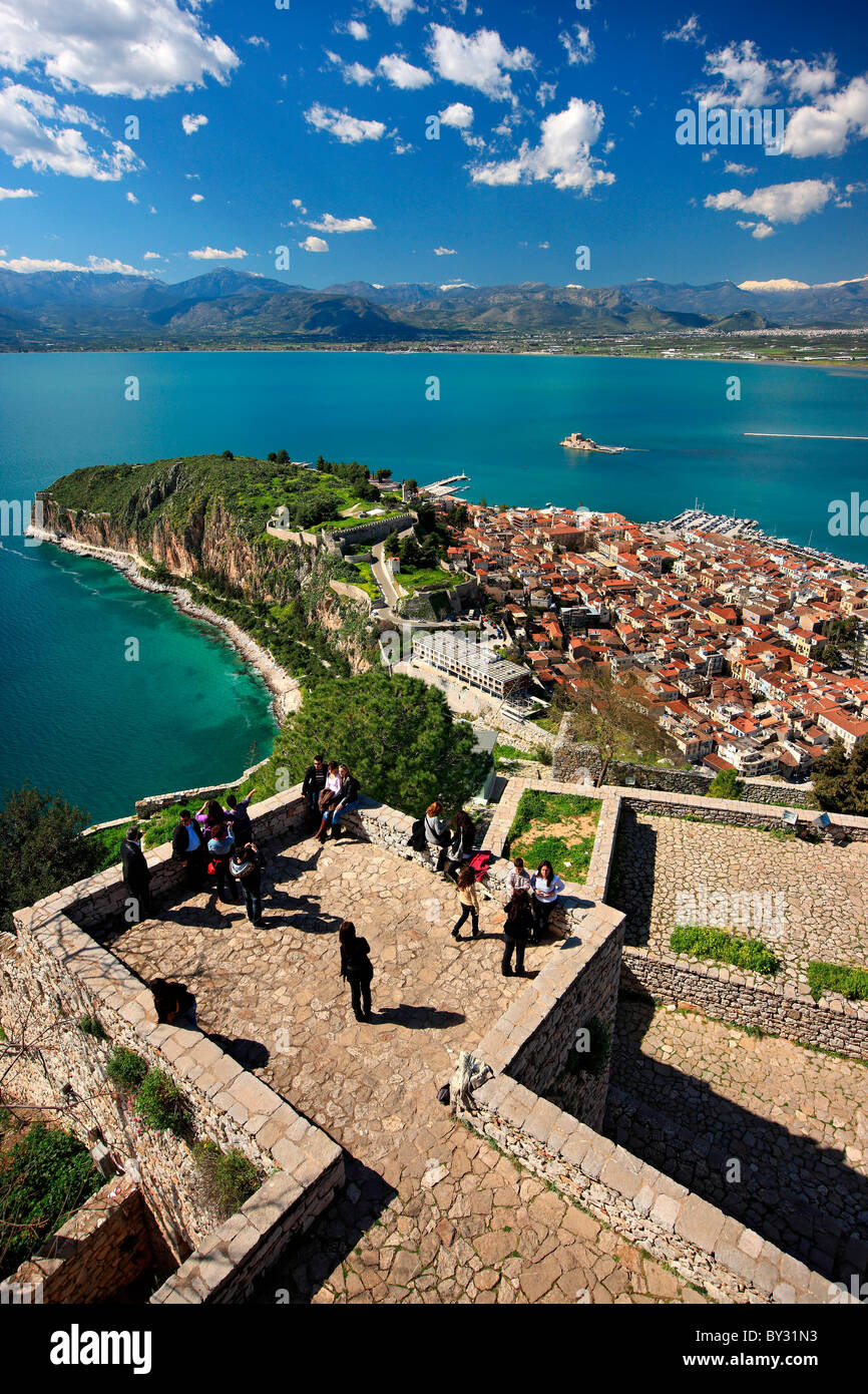 Nafplio view from acronafplia hi-res stock photography and images - Alamy