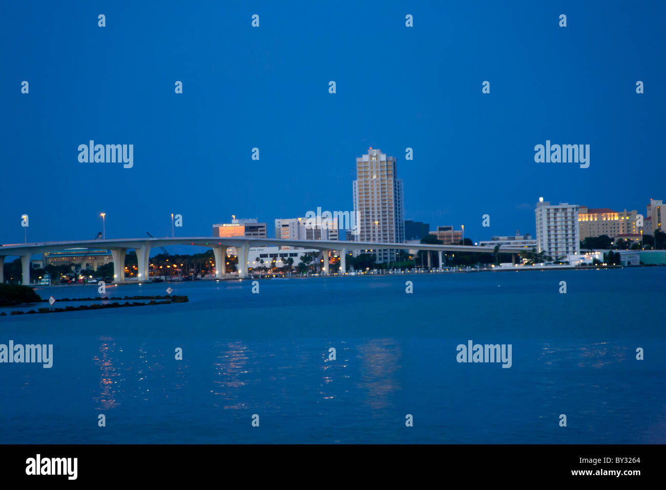 Memorial Causeway Bridge State Road 60 in Clearwater Beach, FL Stock ...
