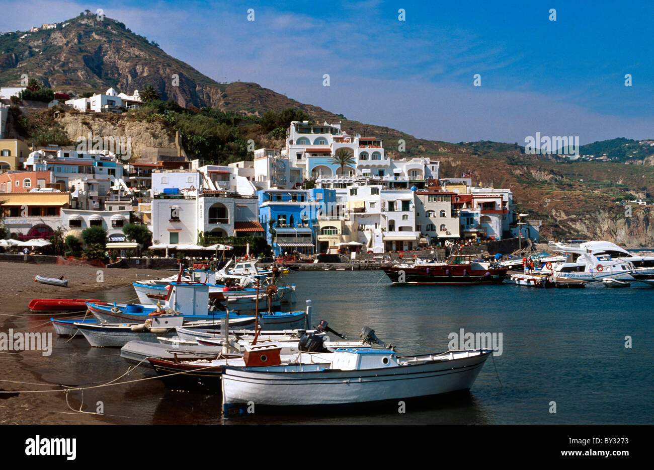 Port of Sant'Angelo, Ischia, Italy Stock Photo - Alamy