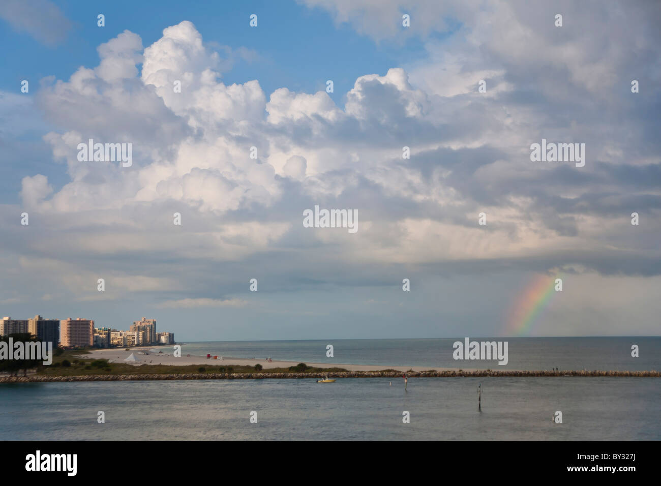 Sand Key Park and rainbow Stock Photo - Alamy