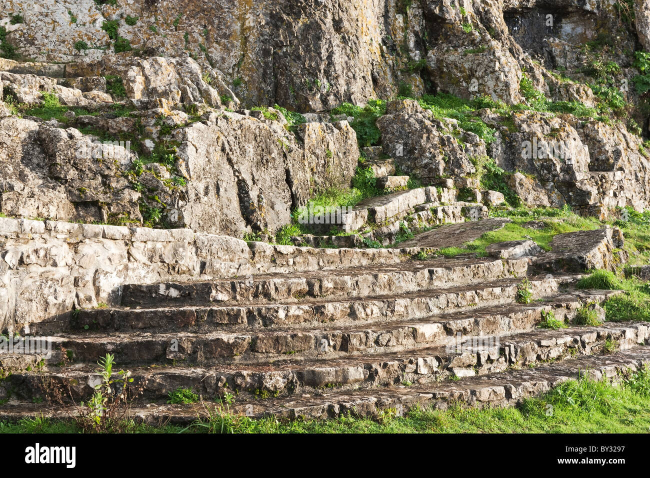 Man made stairs on mountain base Stock Photo - Alamy