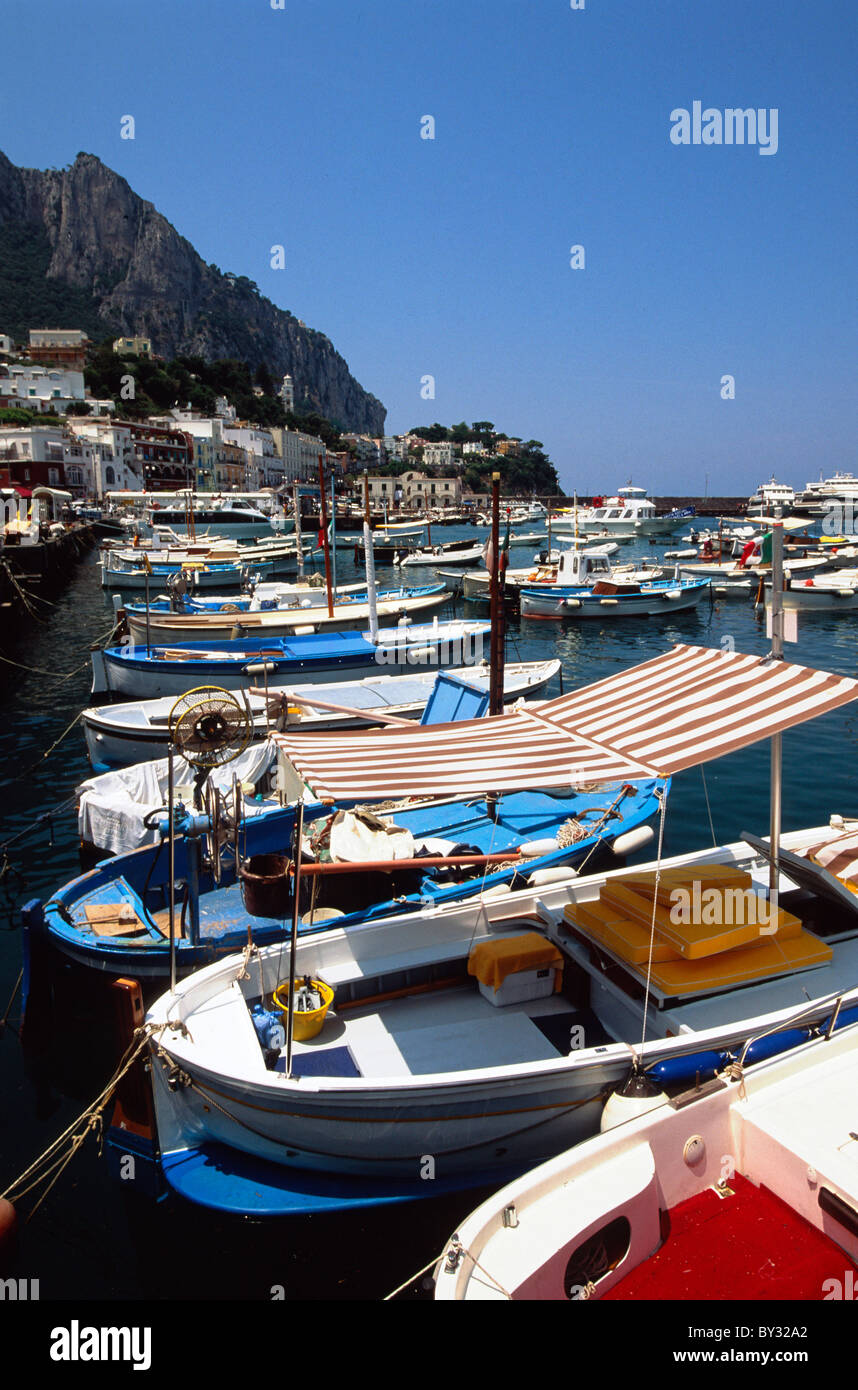 Port at Marina Grande, Capri, Italy Stock Photo - Alamy
