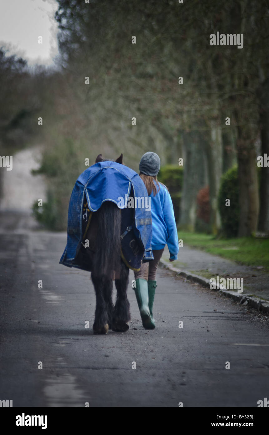 Rider walking hi-res stock photography and images - Alamy