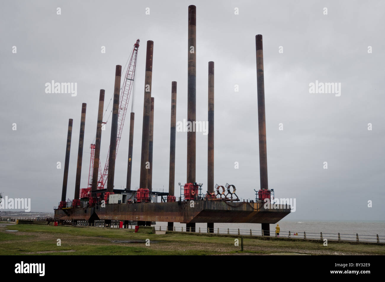 pipe laying platform Stock Photo - Alamy