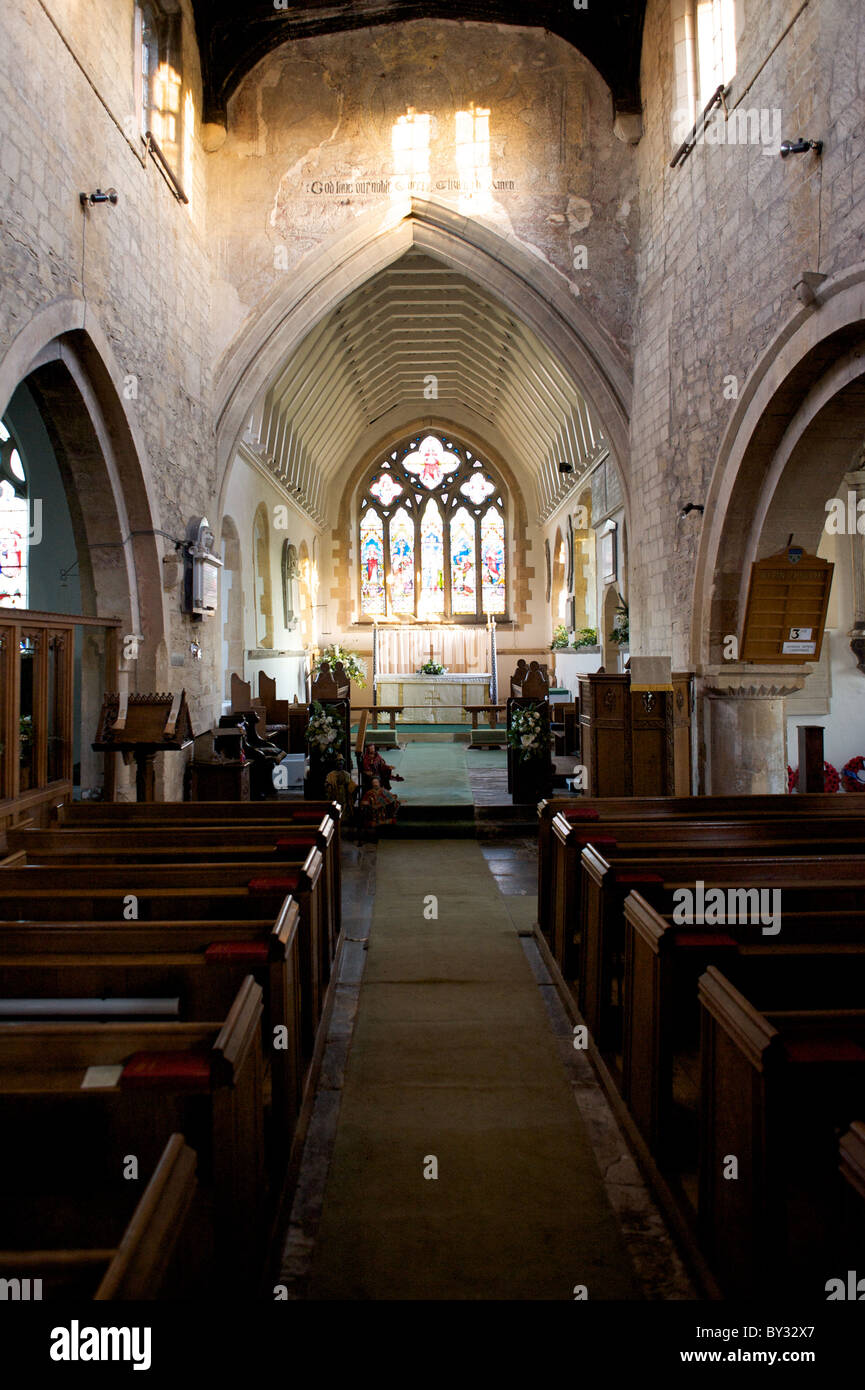 St. Swithin's Church, Lower Quinton, Warwickshire, England, UK Stock ...