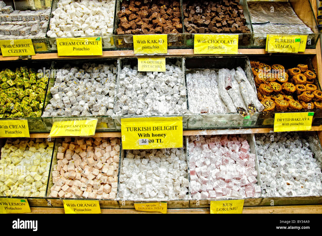 Turkish Delight Spice Bazaar Istanbul // ISTANBUL, Turkey — Various ...