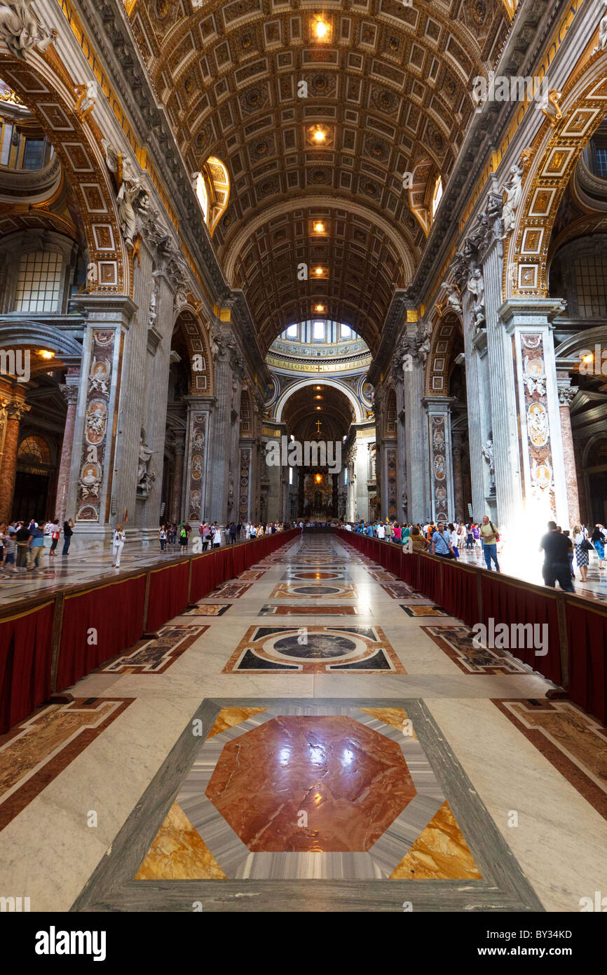 Interior of St. Peter's Basilica Vatican City, Italy Stock Photo - Alamy