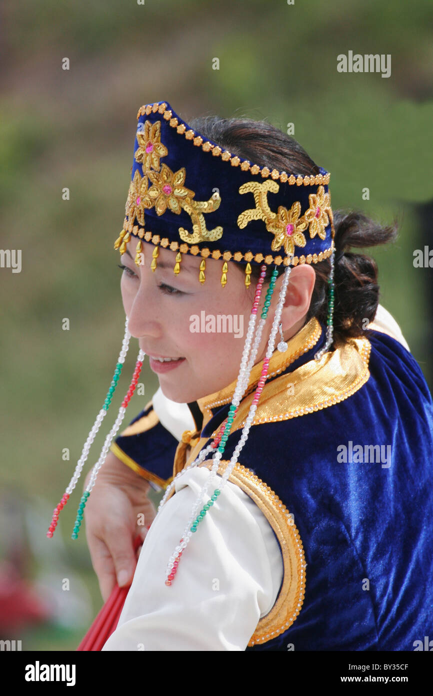 Chinese woman performing traditional dance in celebration of Duanwu ...