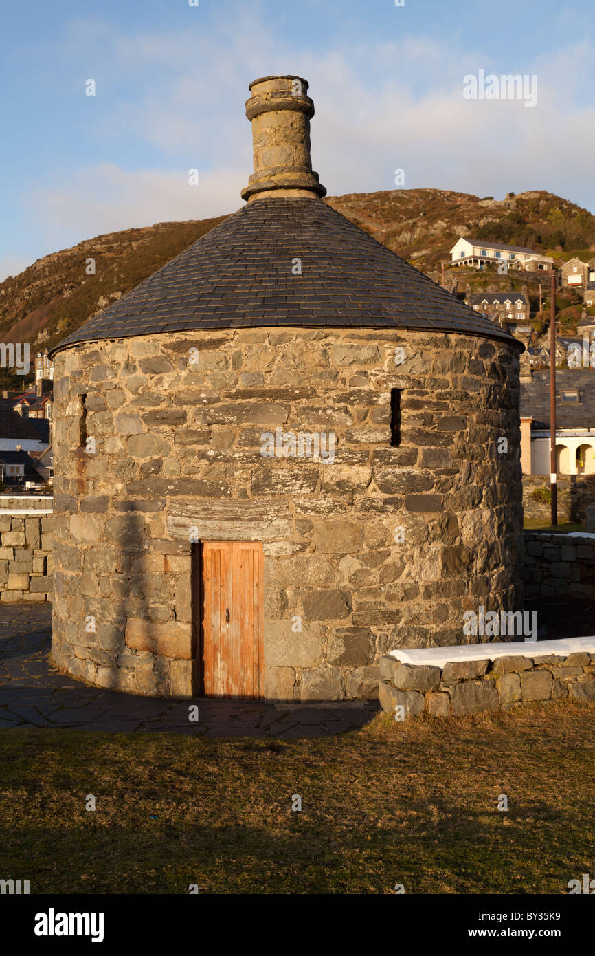 19th century Tŷ Crwn roundhouse prison in Barmouth, Gwynned, North ...