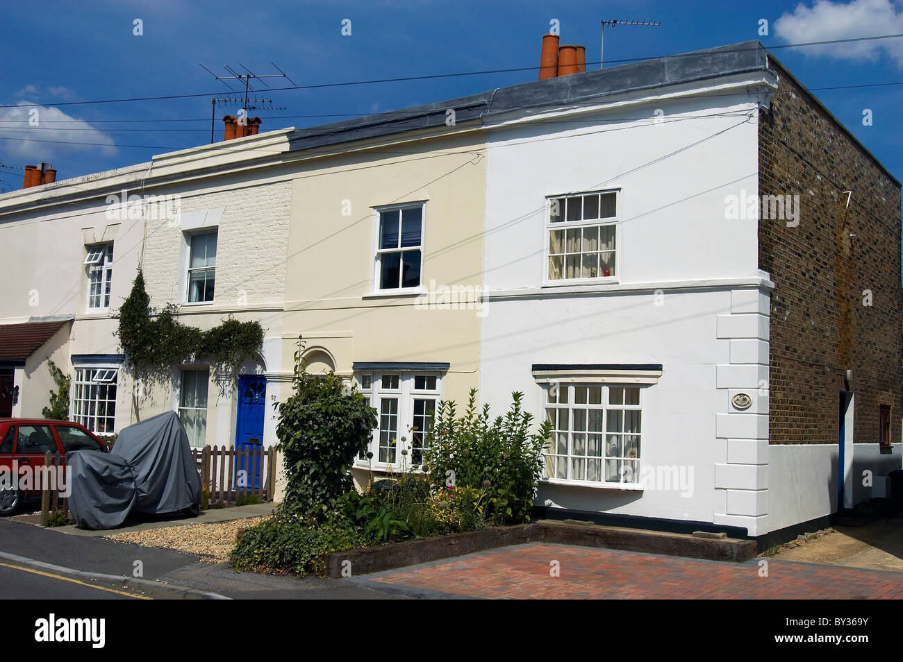 End of Terrace Victorian houses. London UK Stock Photo - Alamy