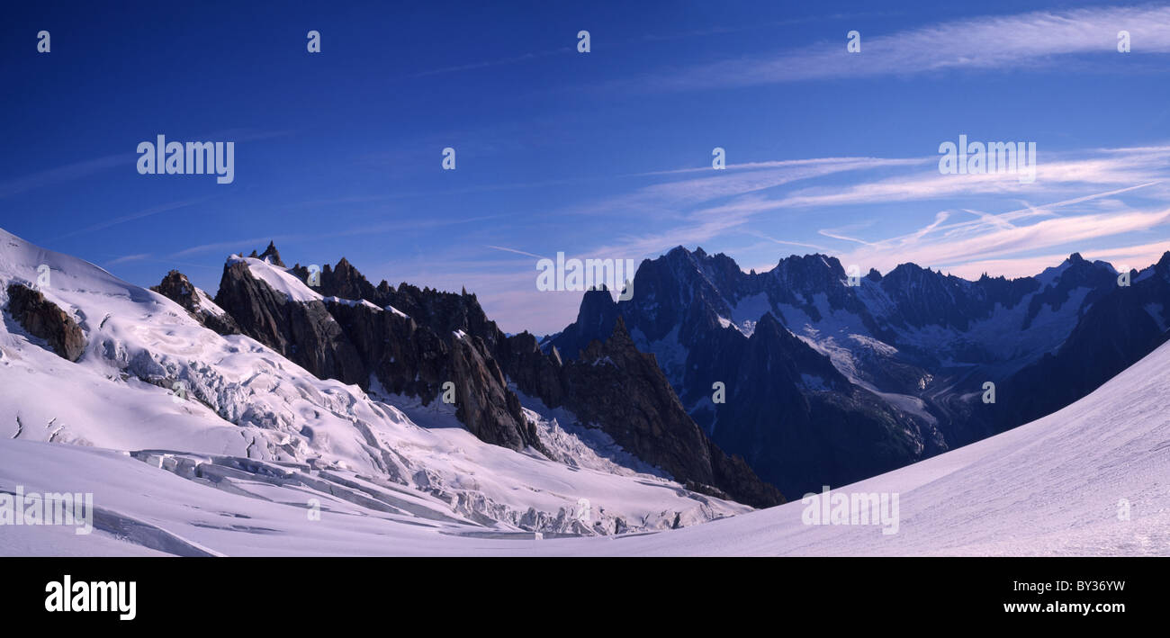 Vallee Blanche, Chamonix region, French Alps Stock Photo - Alamy