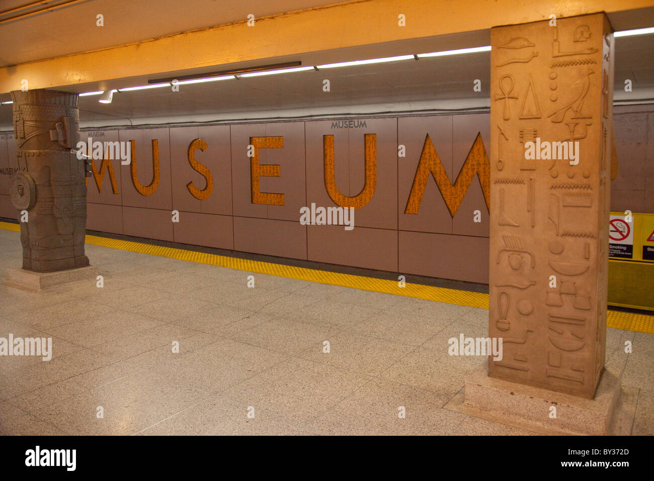 Museum station stop Toronto Subway Ontario Canada Stock Photo - Alamy