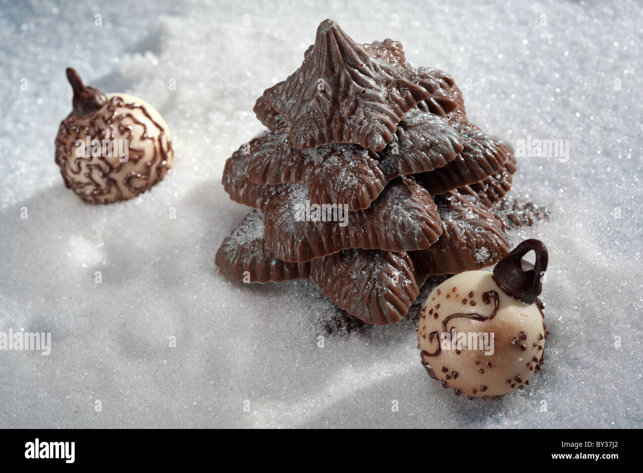 Christmas tree chocolate Stock Photo - Alamy