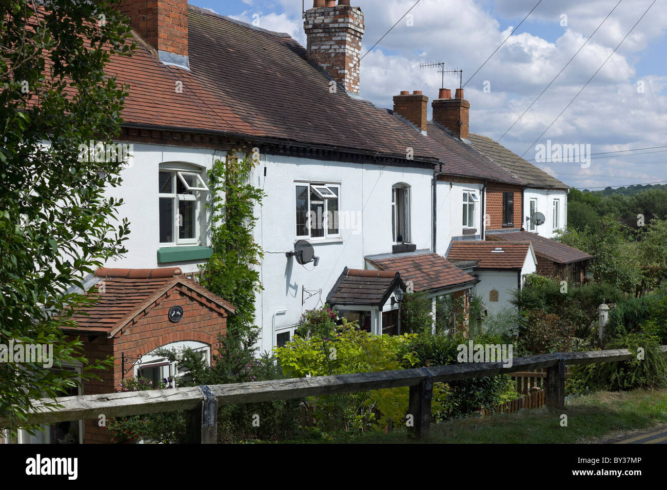 village with houses in countryside Stock Photo - Alamy