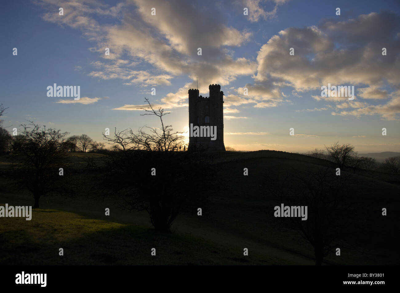 broadway tower country park cotswolds Stock Photo - Alamy