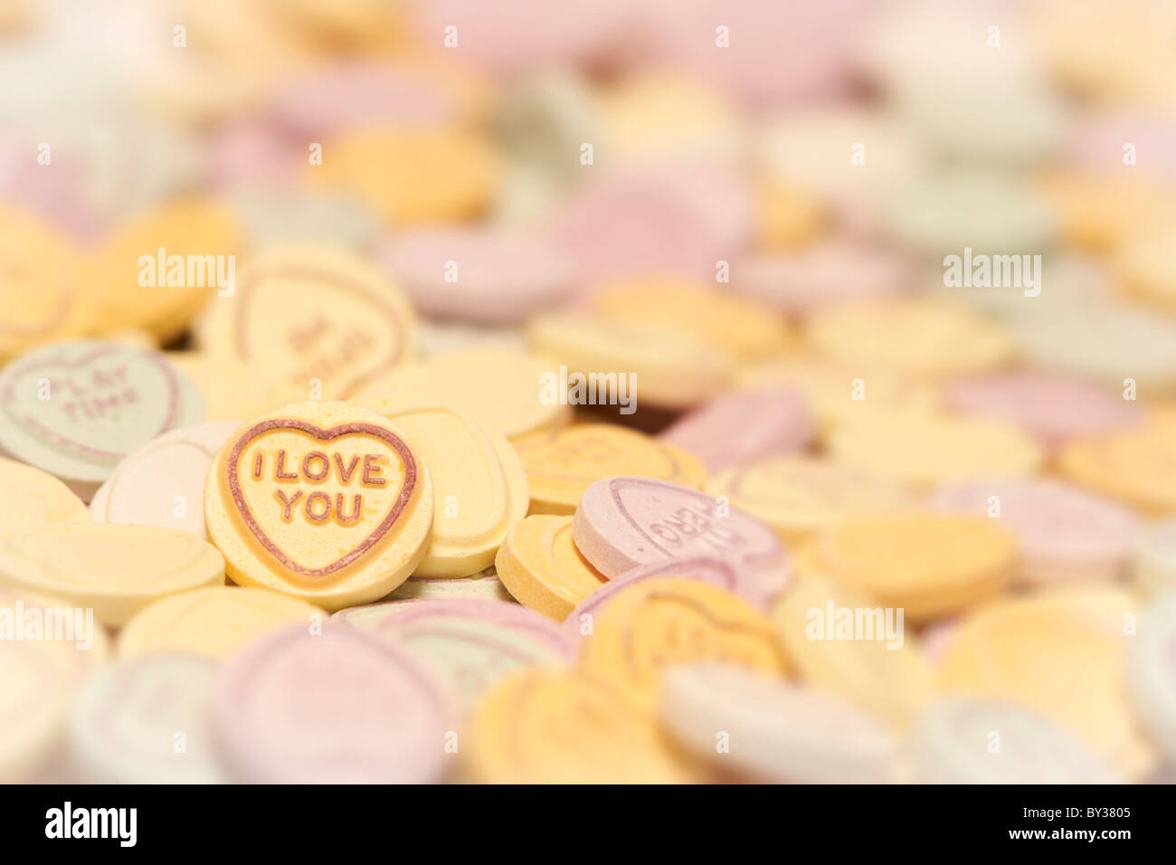 Love Hearts Candy I Love You Concept - marriage Stock Photo - Alamy