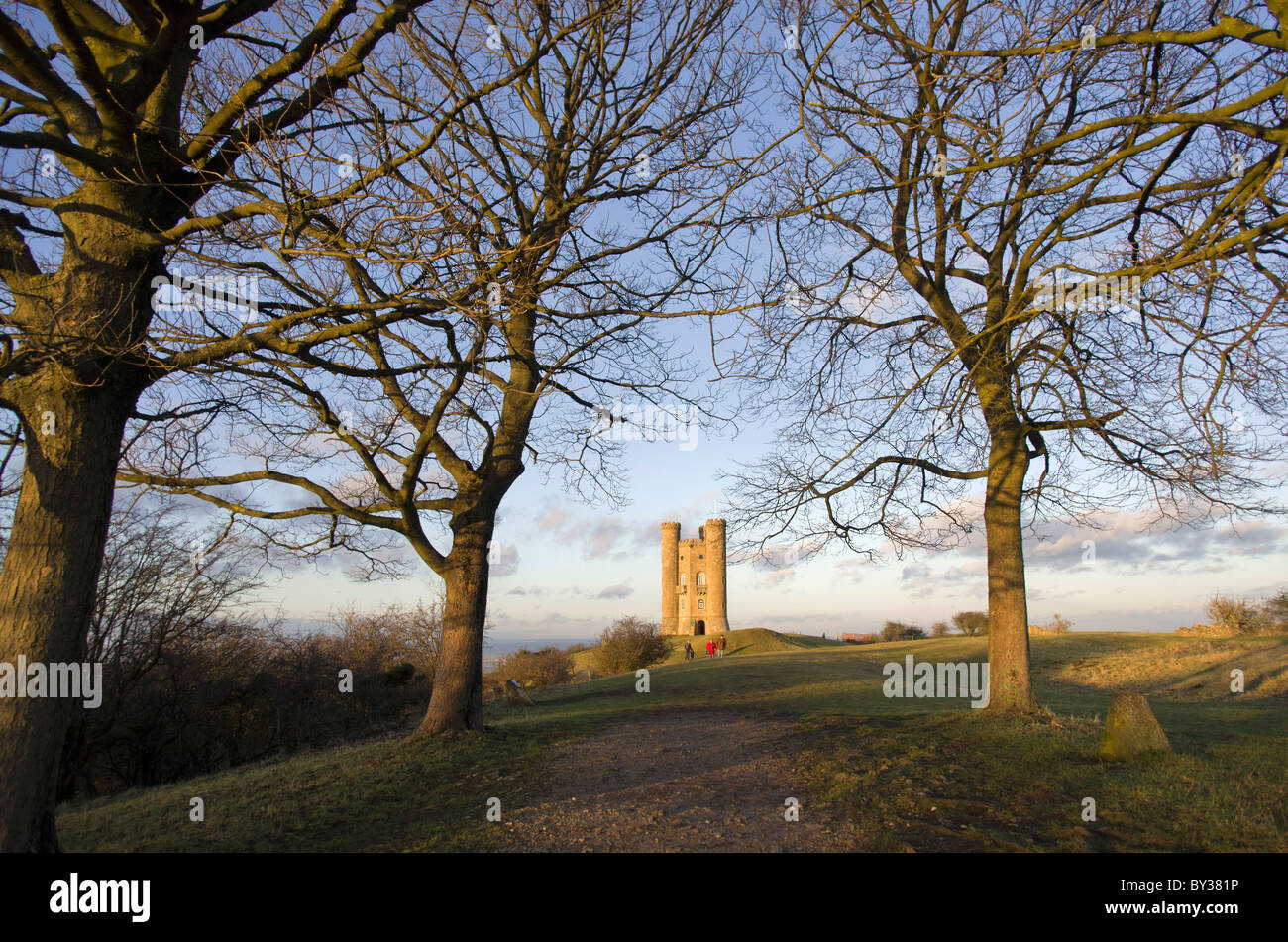 broadway tower country park cotswolds Stock Photo - Alamy