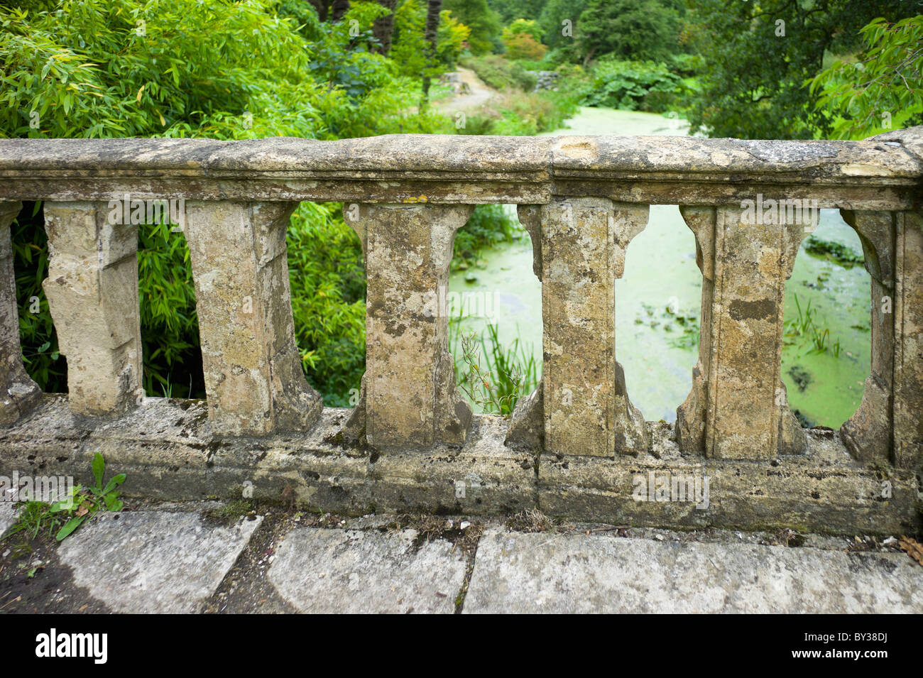 minterne abbey house gardens dorset Stock Photo - Alamy