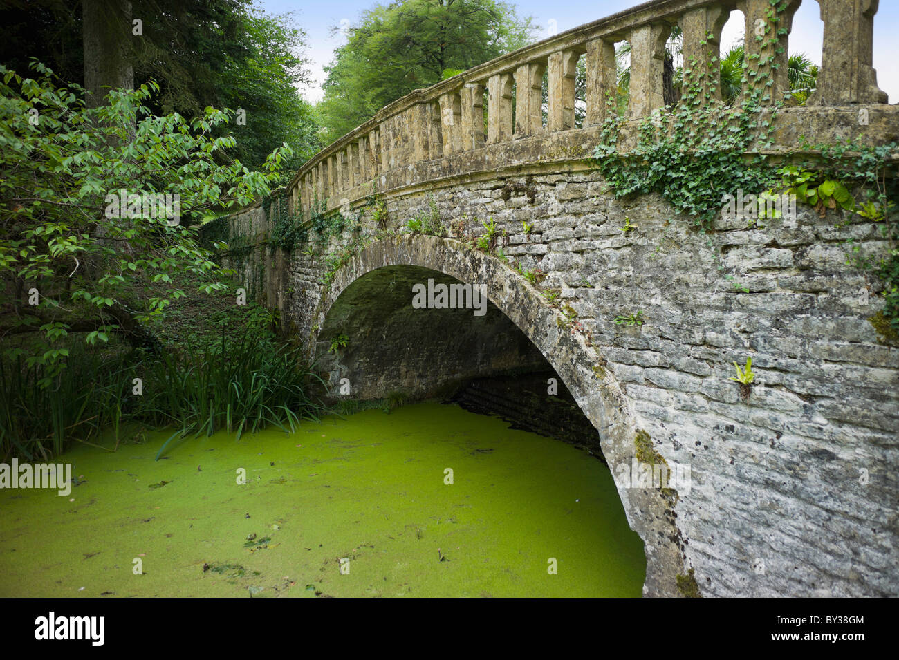 minterne abbey house gardens dorset Stock Photo - Alamy
