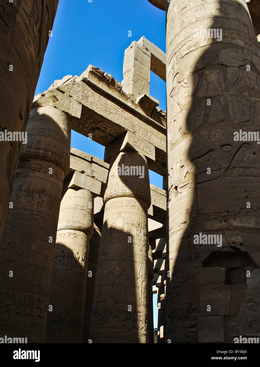 Ancient ruins and gods of Luxor temple in Egypt Stock Photo - Alamy