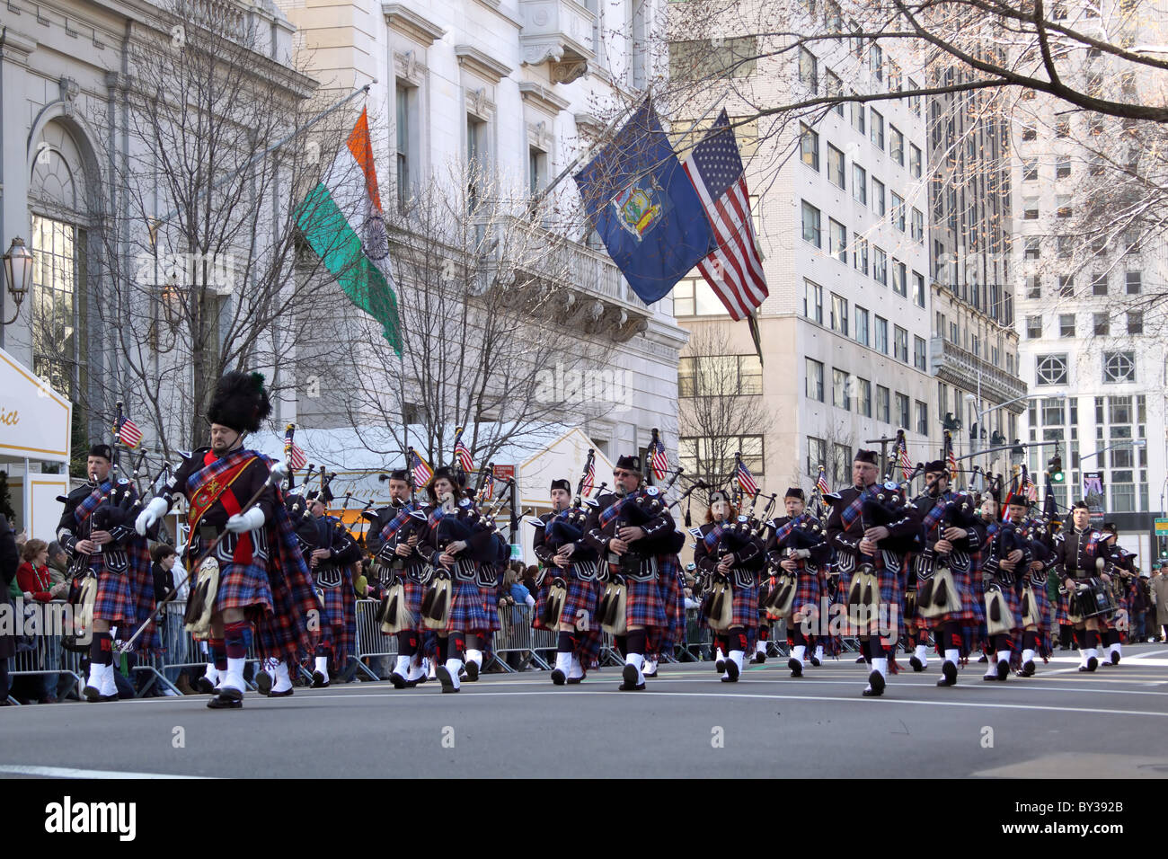 NEW YORK - MARCH 17: Saint Patricks Day Parade on March 17, 2010 in New ...