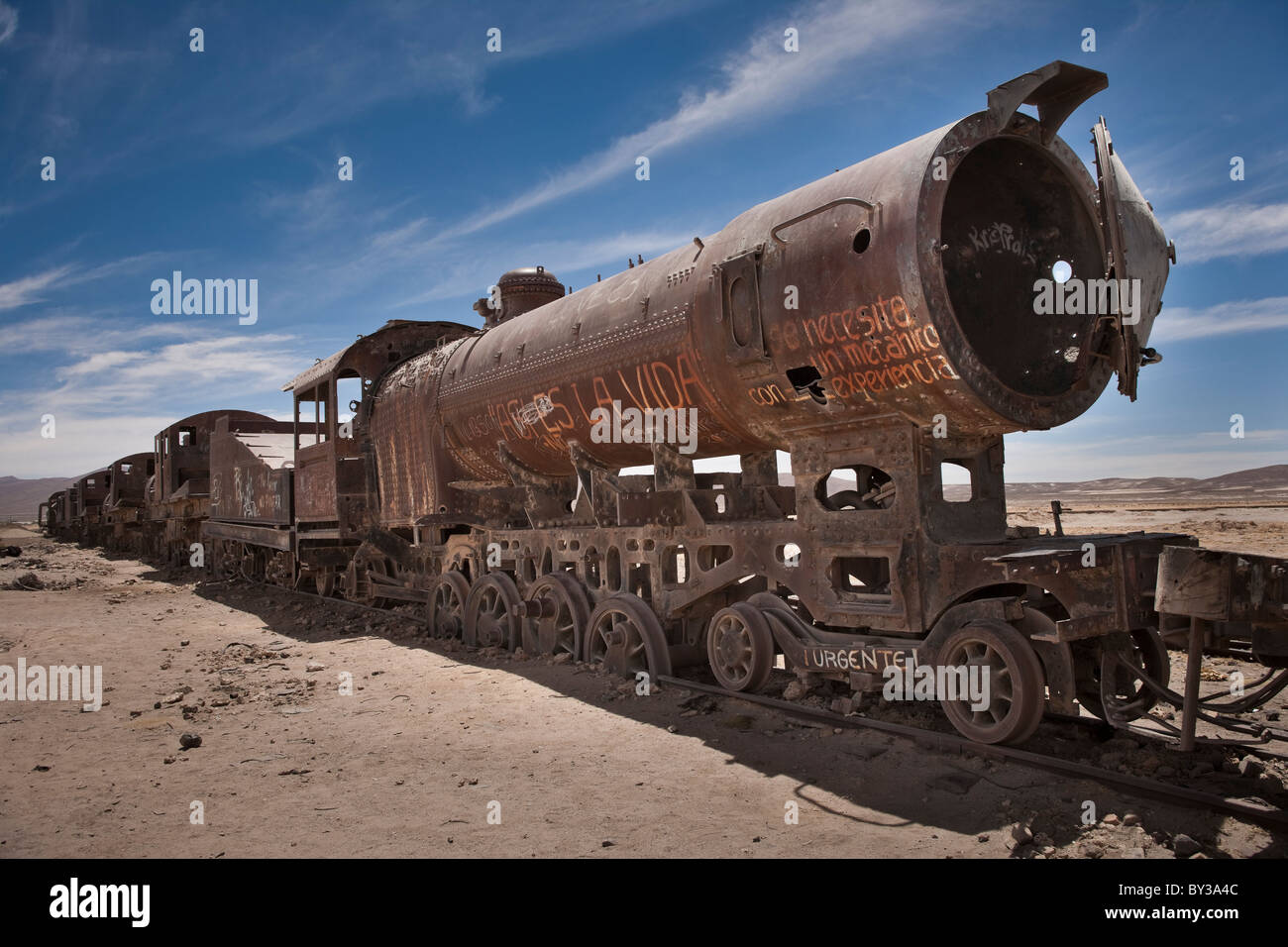 Train Cemetery, Uyuni, Bolivia Stock Photo - Alamy