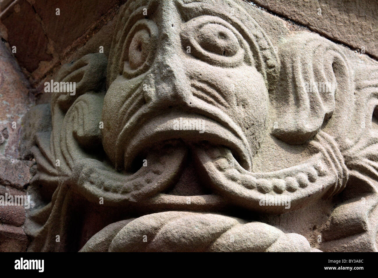 This small parish church in Kilpeck is a gem of romanesque architecture ...