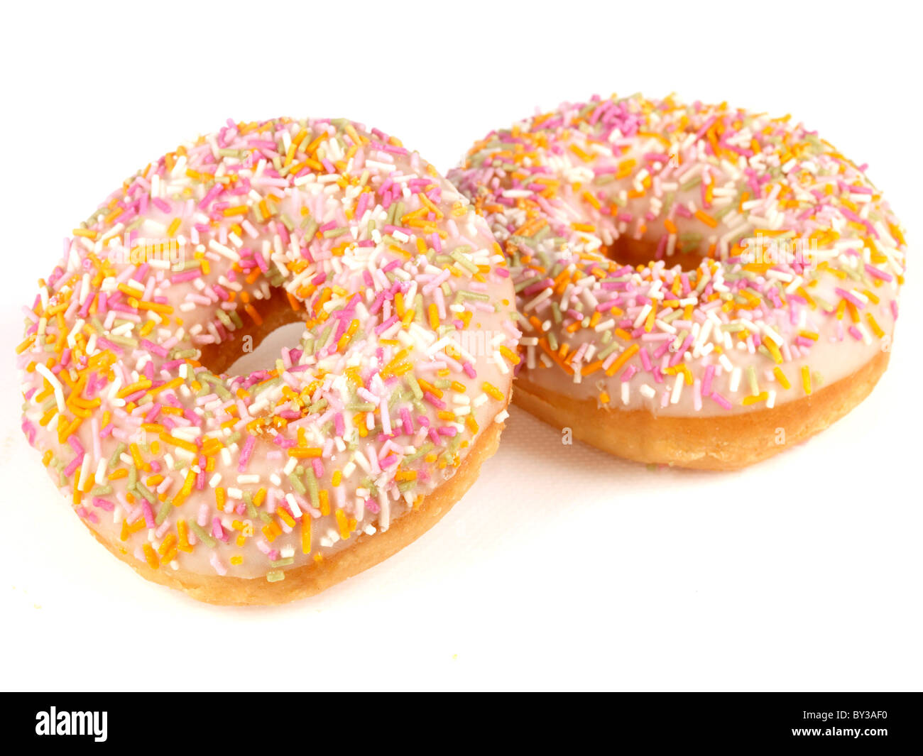 Iced doughnuts sugar coated cakes hi-res stock photography and images ...
