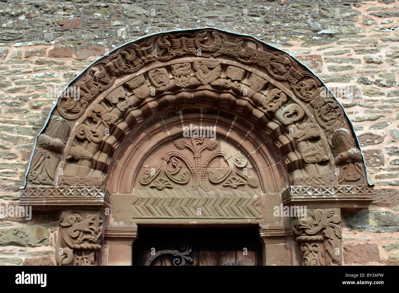This small church in Kilpeck is a gem of romanesque architecture and ...