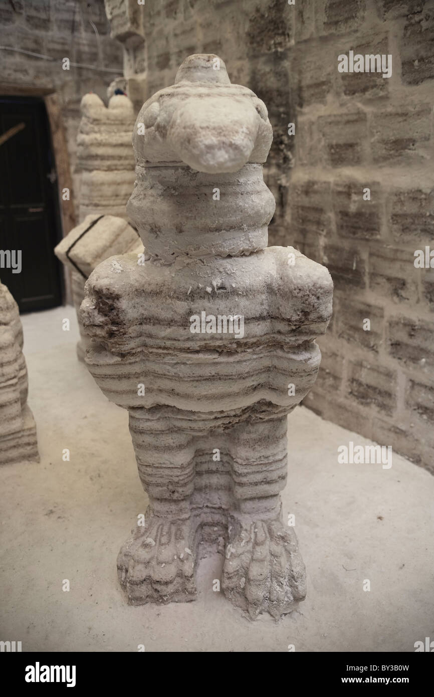 Salt sculpture at the Salt Museum, Salar de Uyuni, Bolivia Stock Photo ...