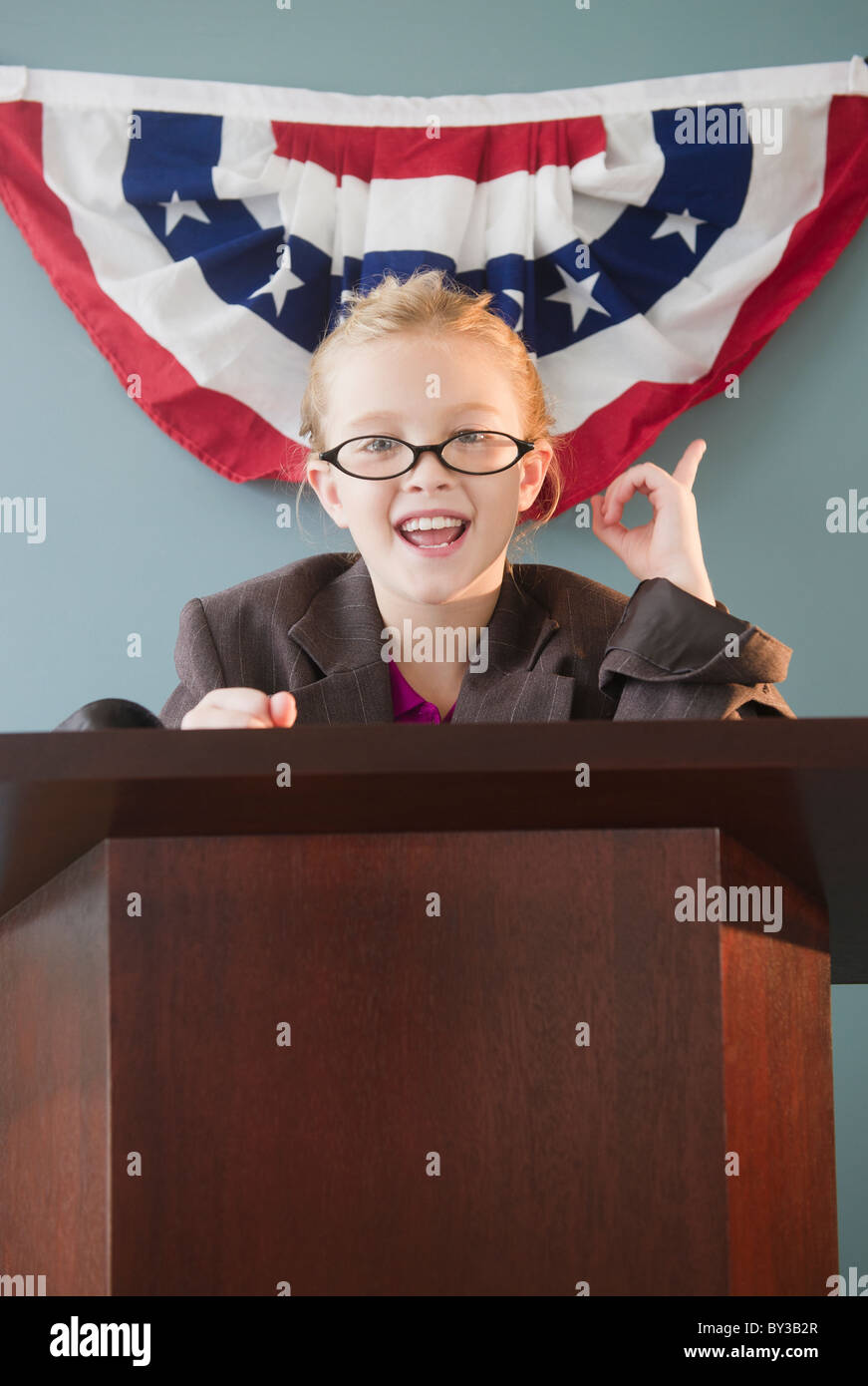 Child giving speech hi-res stock photography and images - Alamy