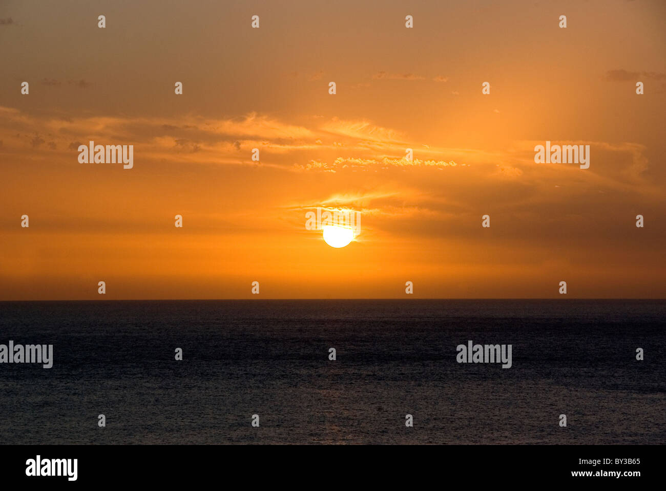 Sunset in Gran Canaria Stock Photo - Alamy