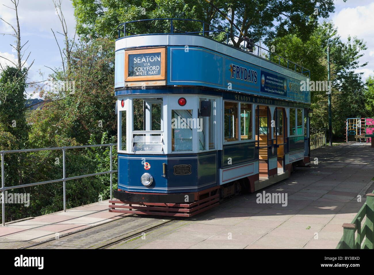 colyton station seaton tramway devon Stock Photo - Alamy