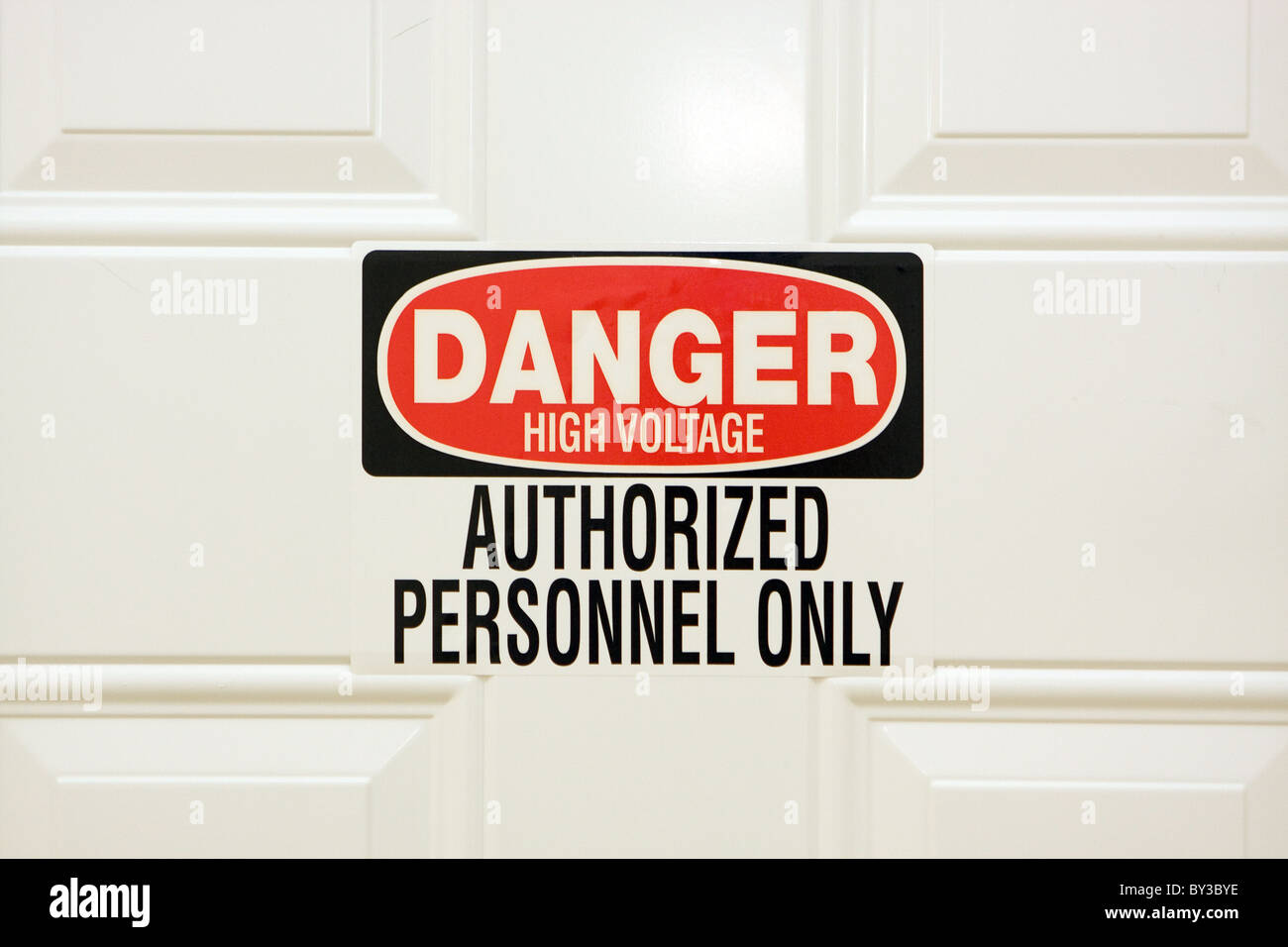 Danger keep out sign door hi-res stock photography and images - Alamy