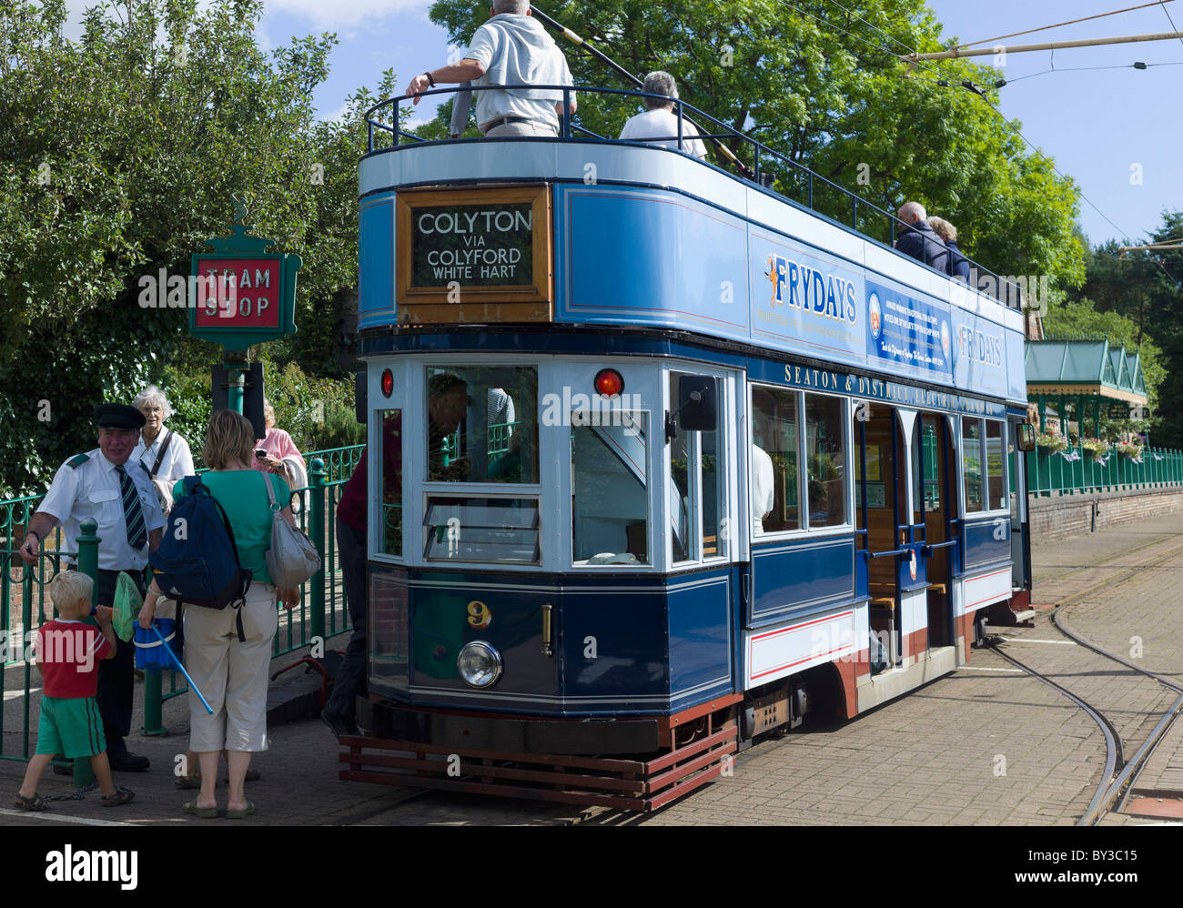 colyton station seaton tramway devon Stock Photo - Alamy