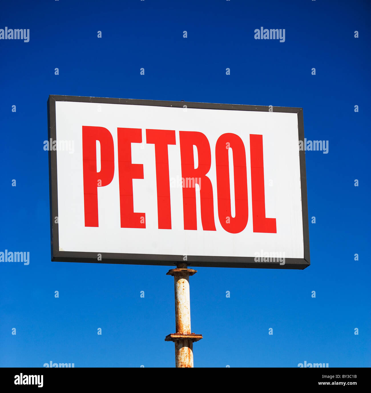 USA, New York, Long Island, gas station sign Stock Photo - Alamy