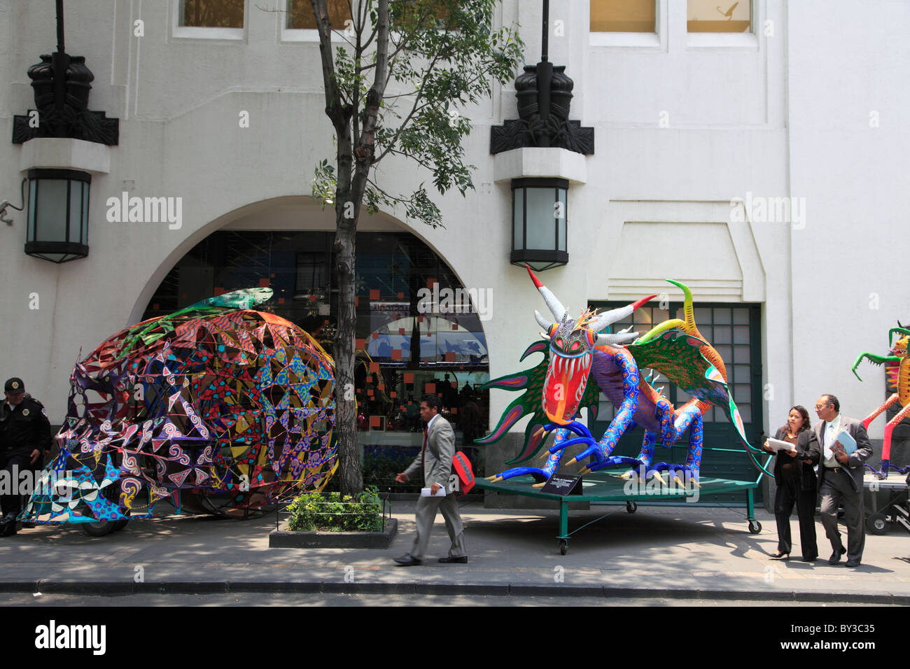 Museum of Popular Art, with display of alebrijes, Oaxacan folk art ...