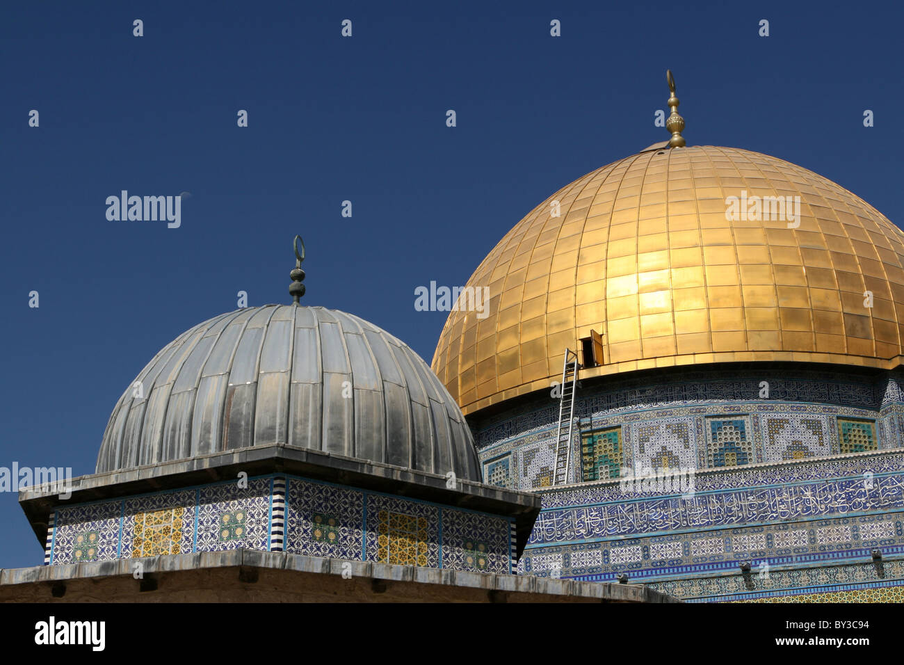 The Muslim Dome of the Rock mosque which was built on the site of the ...