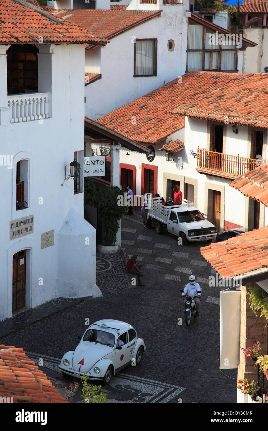 Taxco, colonial town well known for its silver markets, Guerrero State ...