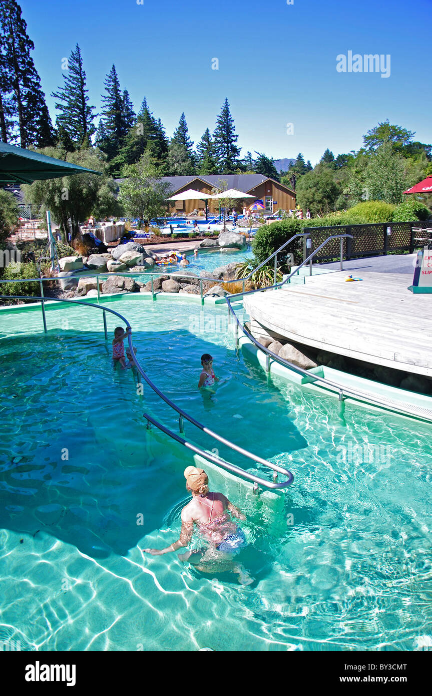 Hot rock pools at Hanmer Springs Thermal Pools & Spa, Hanmer Springs ...