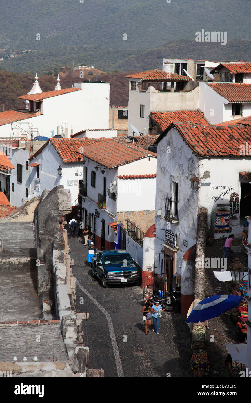 Taxco, colonial town well known for its silver markets, Guerrero State ...