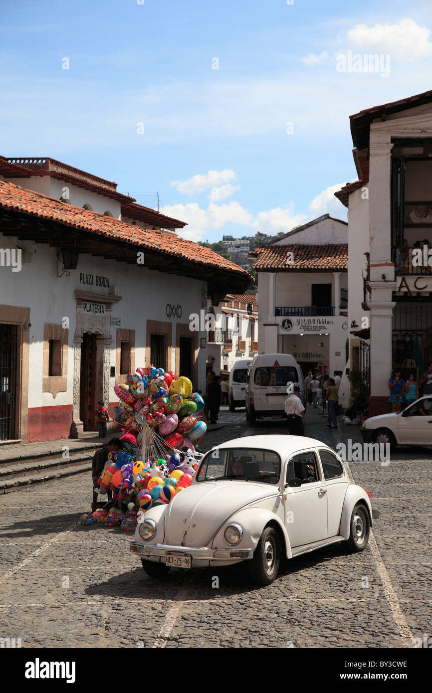 Taxco, colonial town well known for its silver markets, Guerrero State ...