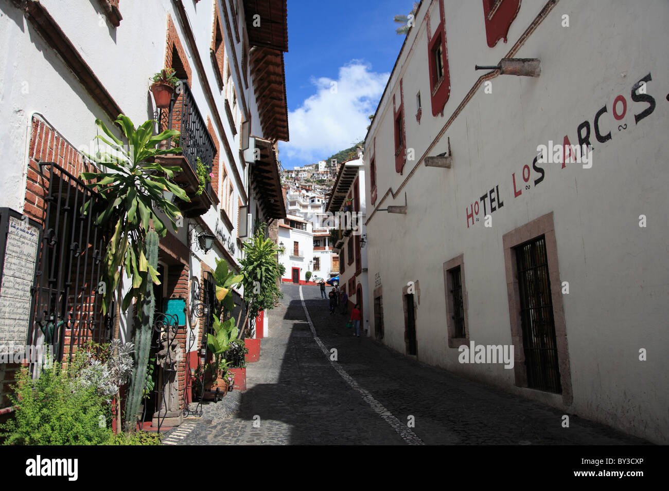 Taxco, colonial town well known for its silver markets, Guerrero State ...