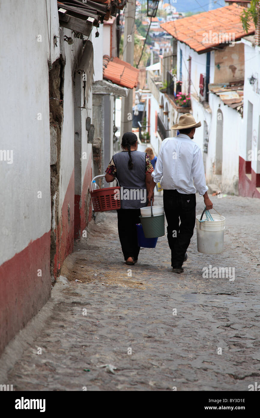 Taxco, colonial town well known for its silver markets, Guerrero State ...