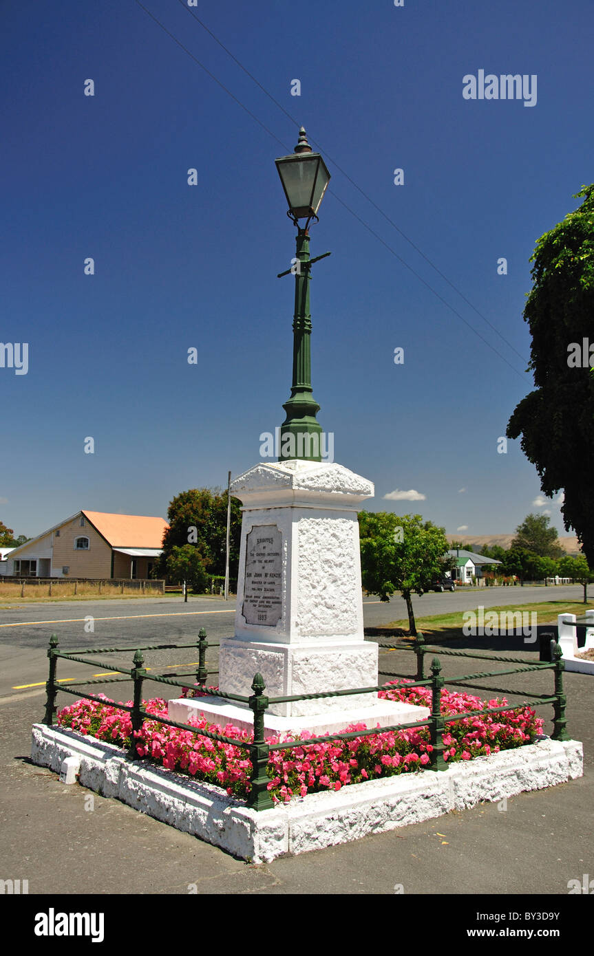 War memorial, Seddon Street, Cheviot, North Canterbury, Canterbury ...