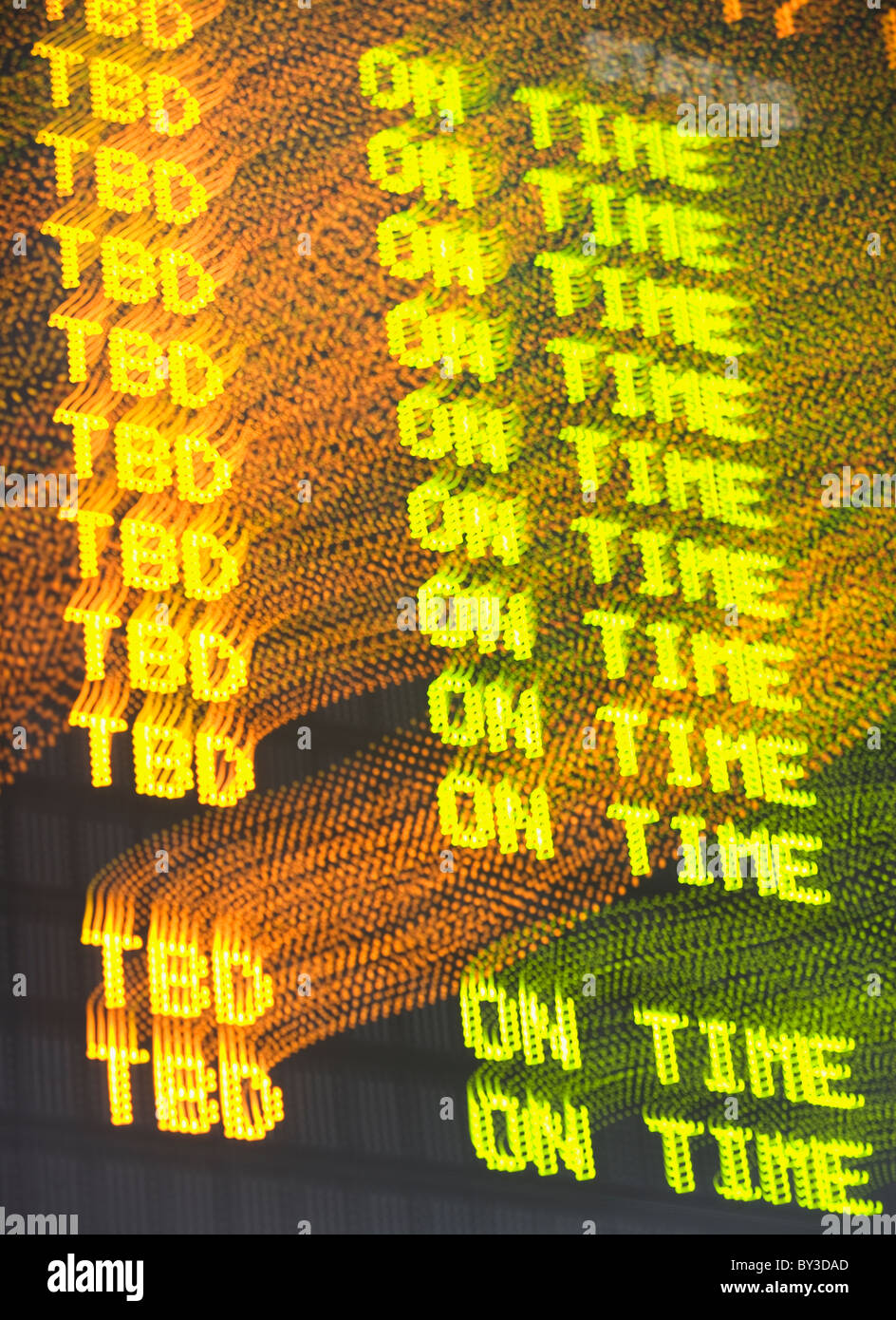 USA, Massachusetts, Boston, arrival departure board Stock Photo - Alamy