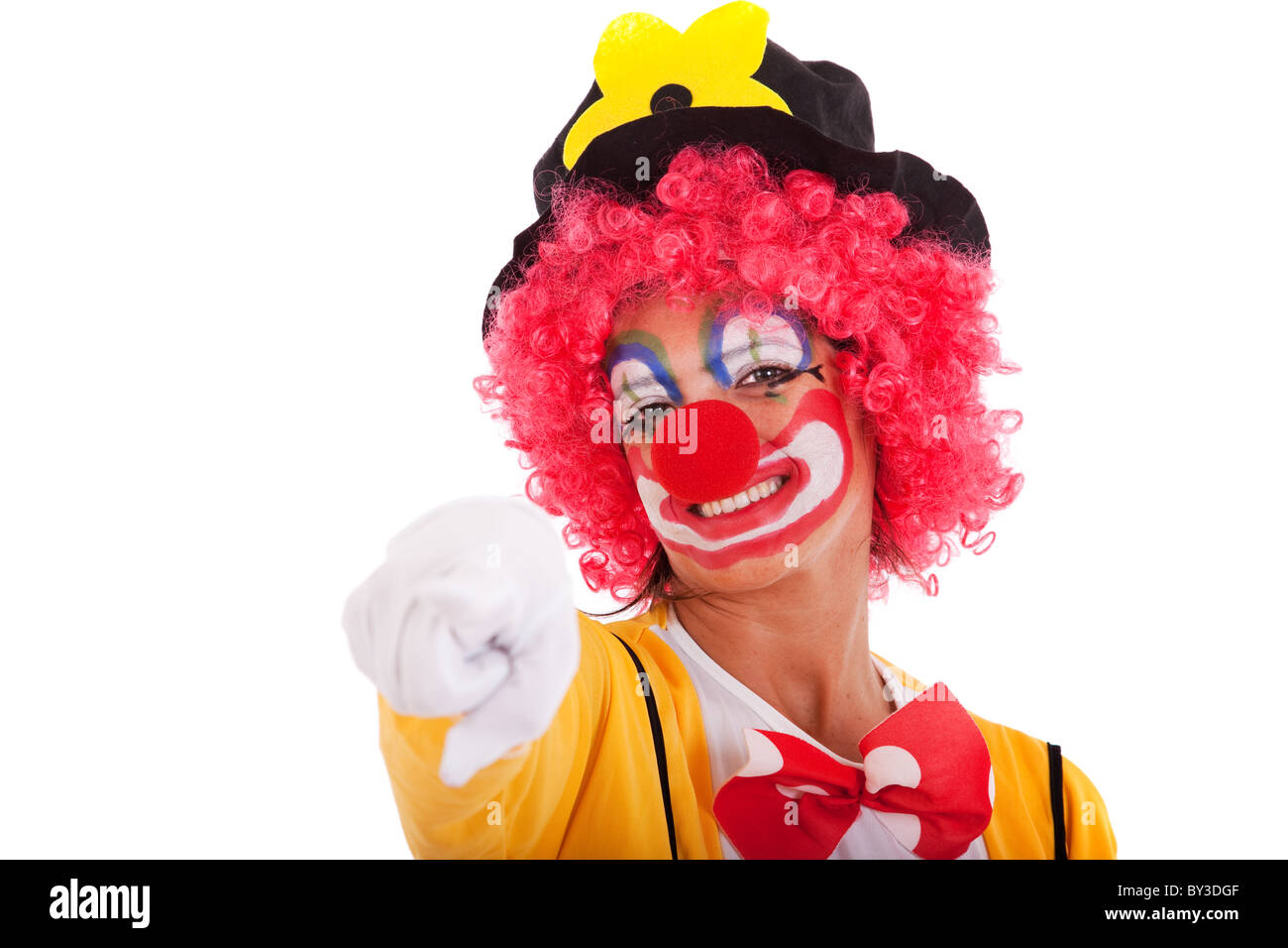 Clown laughing and pointing hi-res stock photography and images - Alamy