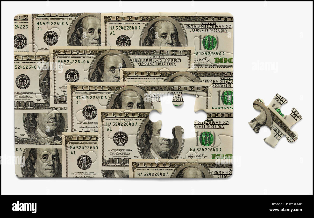 Dollar puzzle hi-res stock photography and images - Alamy