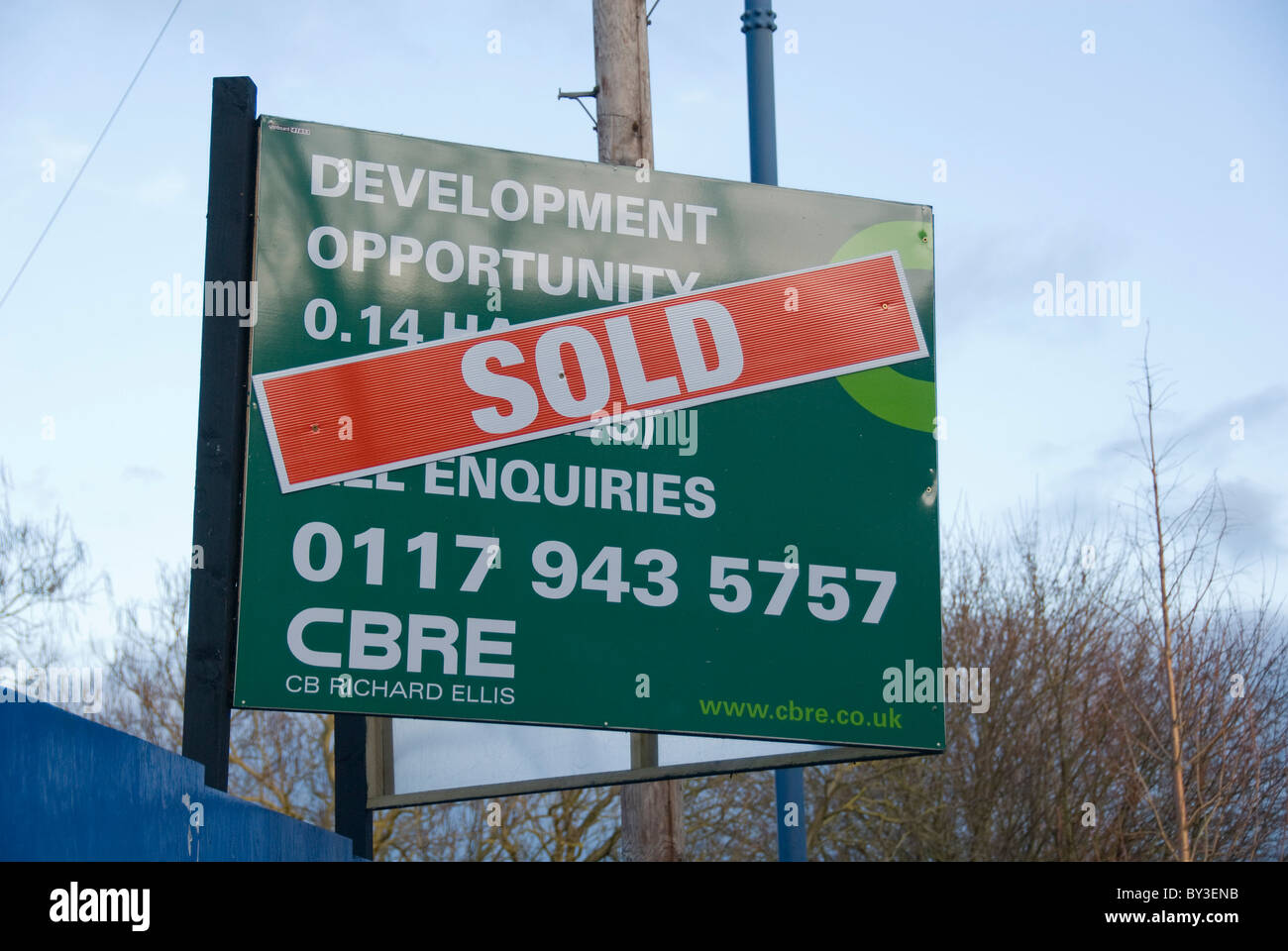 Development opportunity sign, sold, Bristol, England, UK Stock Photo ...